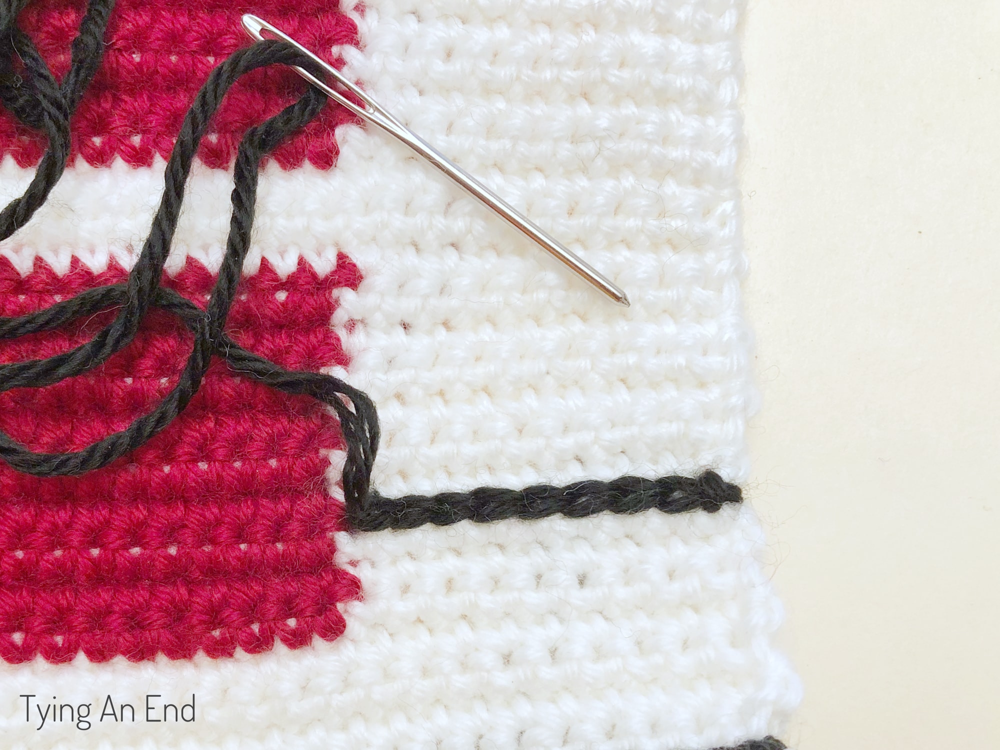 Crochet Plaid & Gift Box Square [Free Pattern] - Tying An End
