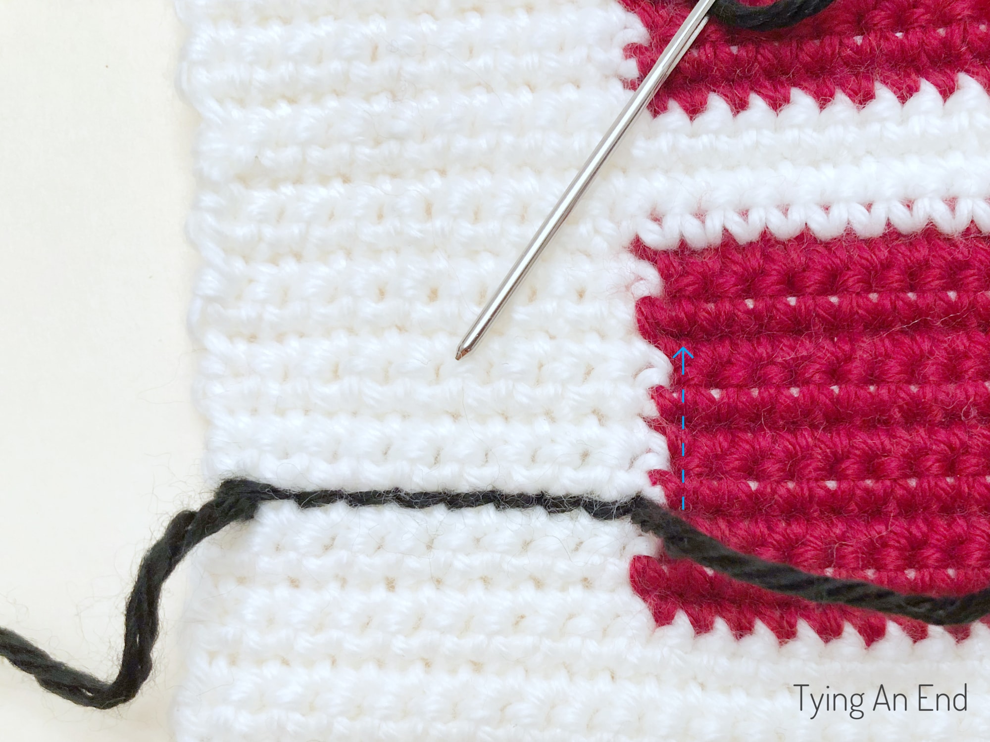 Crochet Plaid & Gift Box Square [Free Pattern] - Tying An End